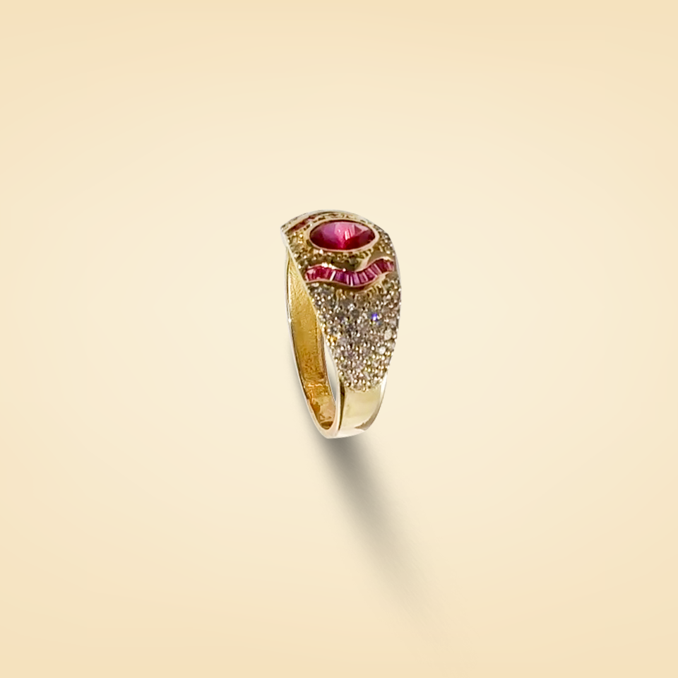 Royal Radiance Ruby Stone Ring – ARJ Jewellers